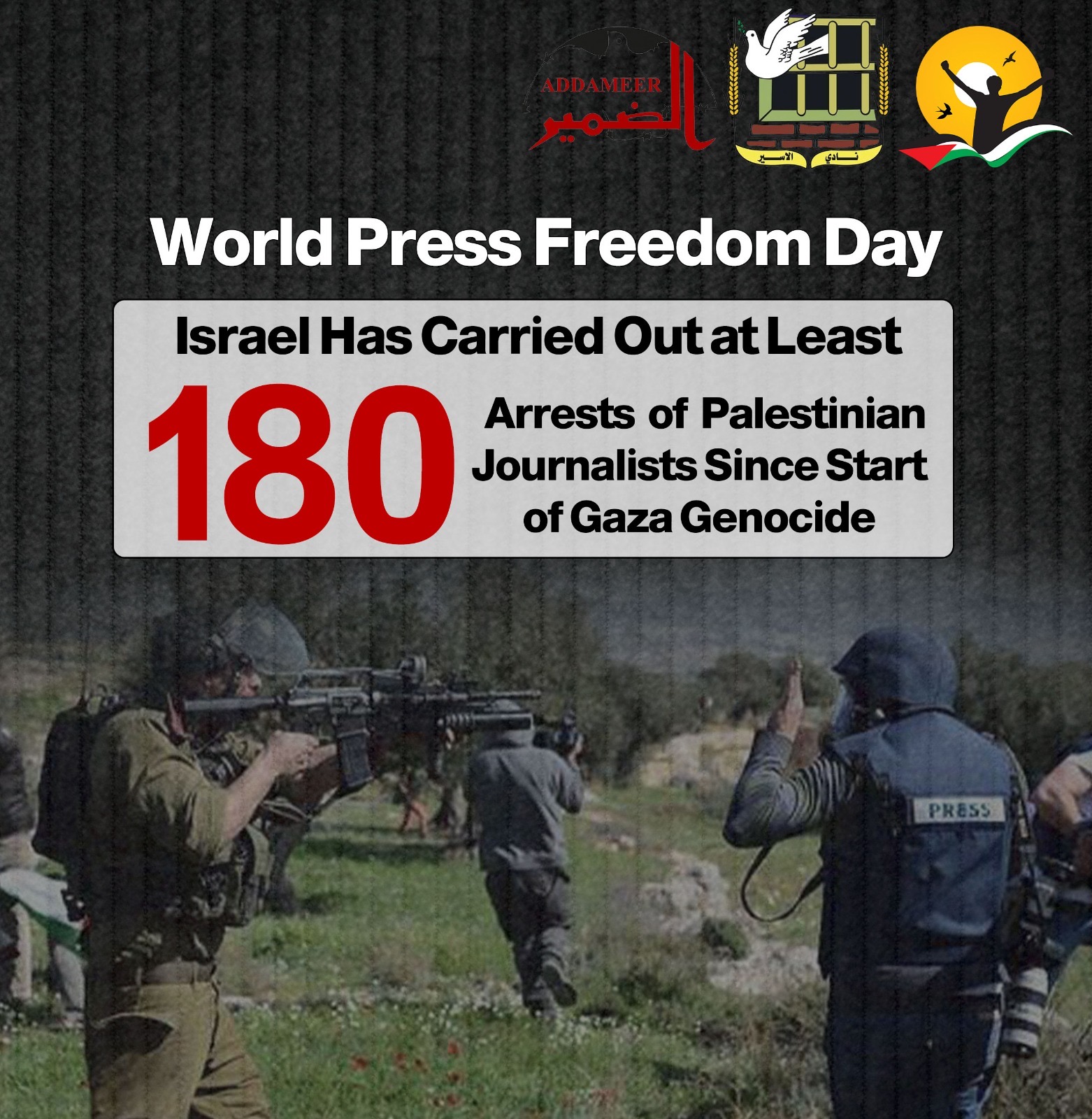 World Press Freedom Day: Israel Has Carried Out at Least 180 Arrests of ...